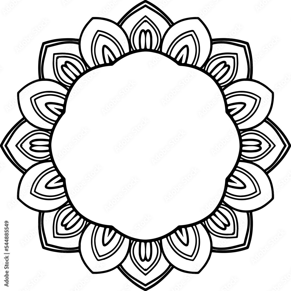 Vector de Stock Ready to Print Adult Mandala Coloring Book Printable ...