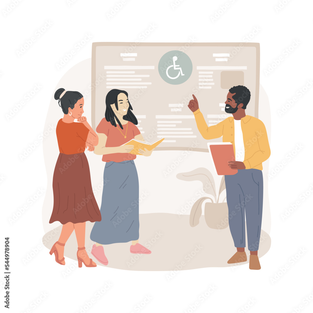 Individualised curriculum isolated cartoon vector illustration ...