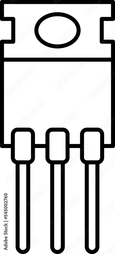 mosfet icon Stock Vector | Adobe Stock
