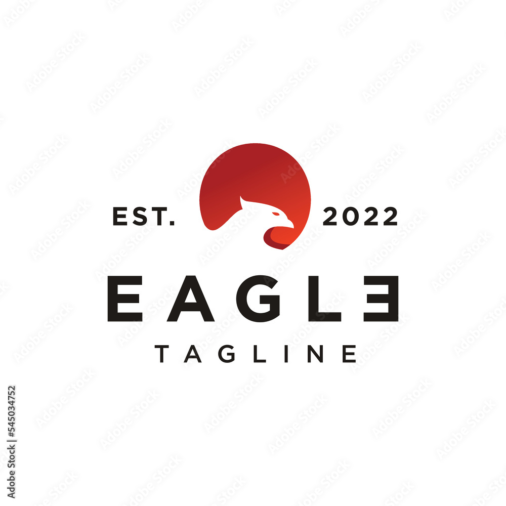Eagle Circle Head Logo template icon Stock Vector | Adobe Stock