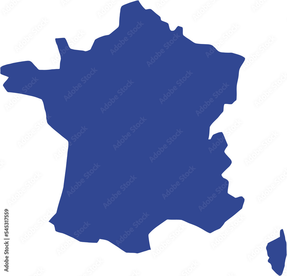 doodle freehand drawing of france map. Stock Illustration | Adobe Stock