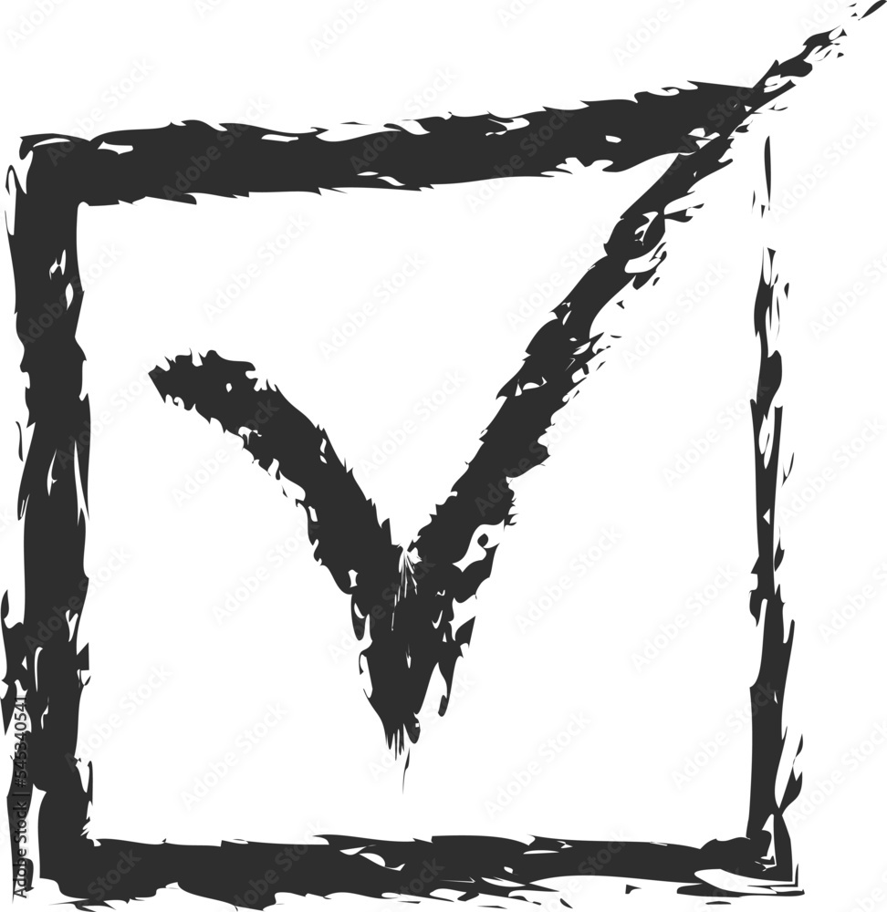 Sketchy checklist signs chalk marker vector illustration. Chalk style ...