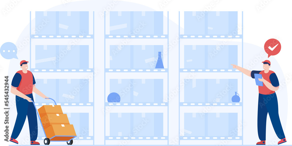 Warehouse manager maintaining delivery records. Inventory accuracy ...