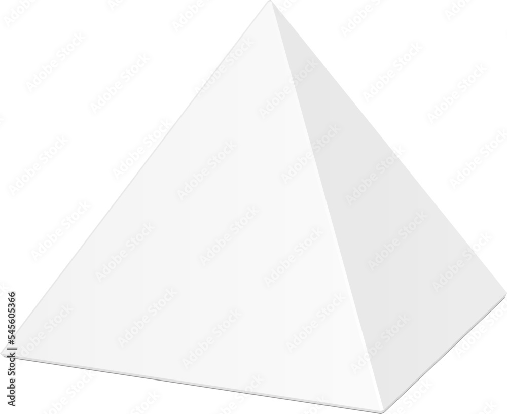 Mockup White Cardboard Pyramid Triangle Box Packaging For Food, Gift Or ...