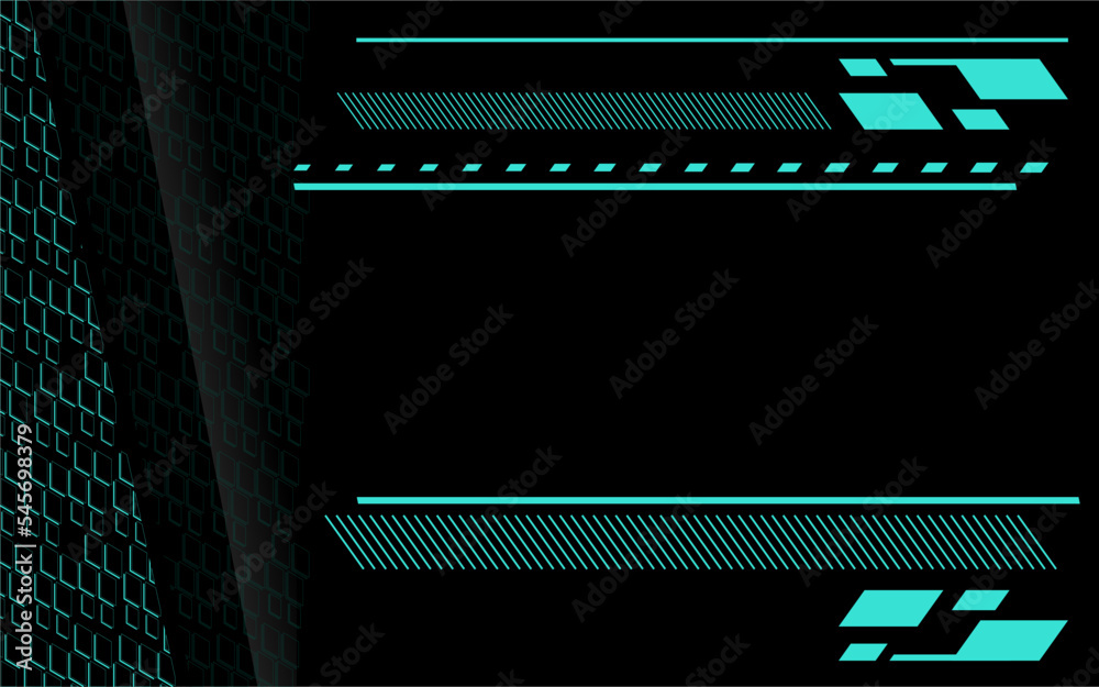 Black geometric abstract background. With the arrangement of lit colors ...