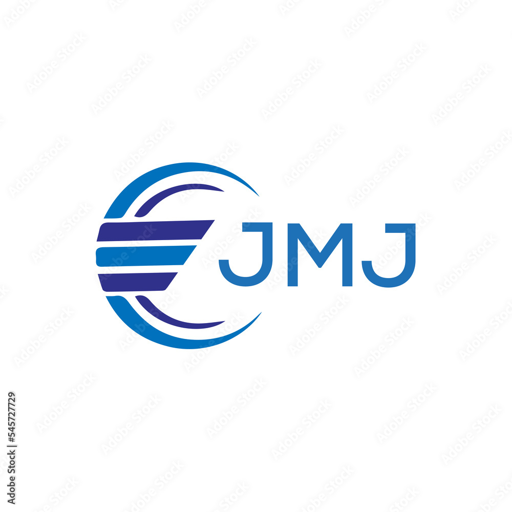 JMJ letter logo. JMJ blue image on white background. JMJ vector logo ...