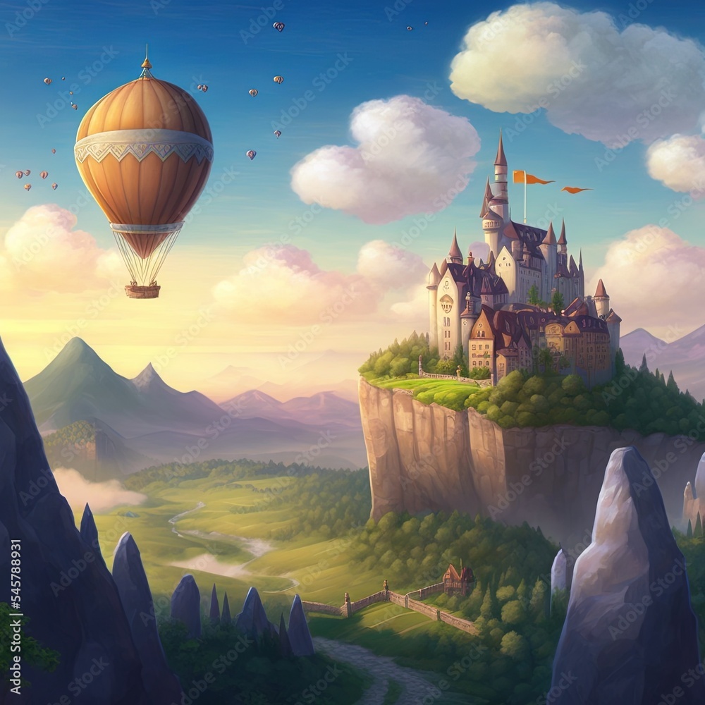 Illustration Look, the Castle in the Air, We finally get here, but how ...