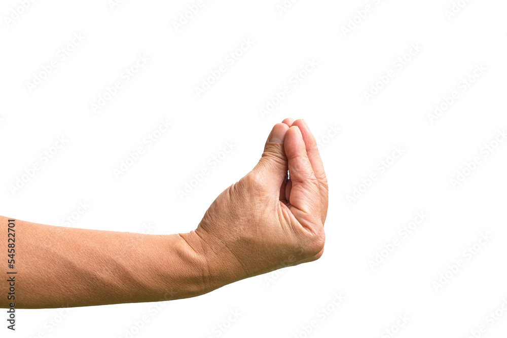 Pinched fingers gesture. Isolated italian hand Ma Che Vuoi or finger ...