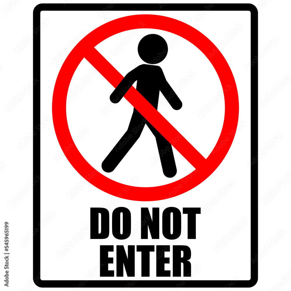 Стоковое векторное изображение «Green Square Do Not Enter Sticker ...