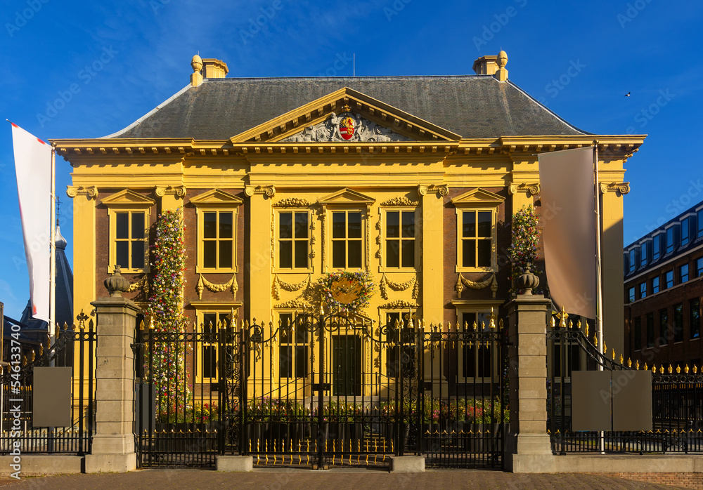 Mauritshuis from outside. Art museum in centre of The Hague with most ...