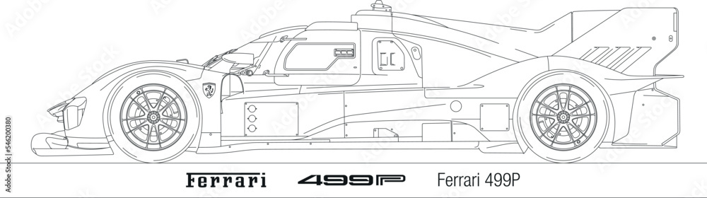 Ferrari 499p Blueprint