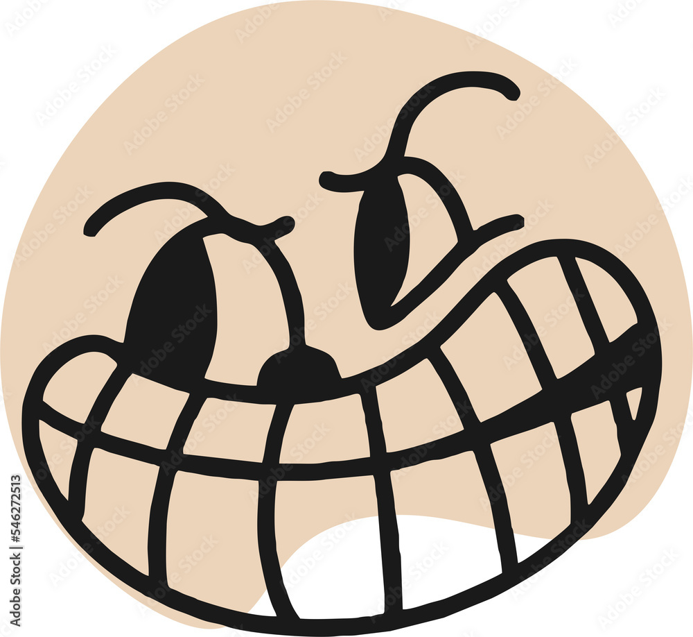 Smiley face retro emoji. Faces of cartoon characters from the 30s ...