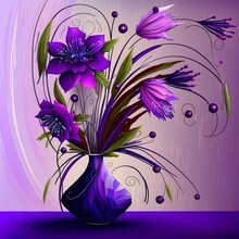 Singular Purple Flower Free Stock Photo - Public Domain Pictures