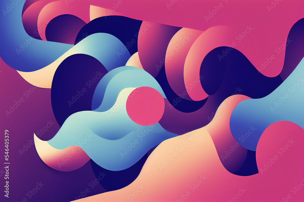 background illustration in Hero image style, abstract lines, design ...
