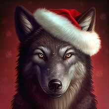 Christmas Wolf Free Stock Photo - Public Domain Pictures
