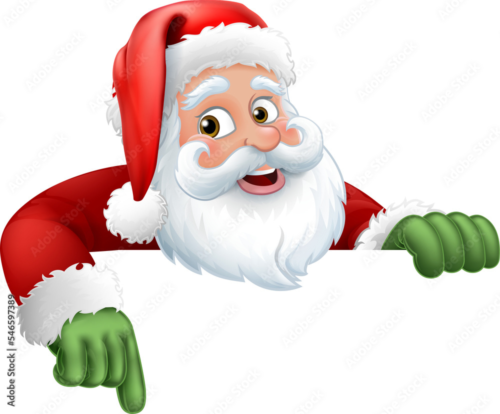 Santa Claus Christmas Cartoon Character Stock Illustration | Adobe Stock