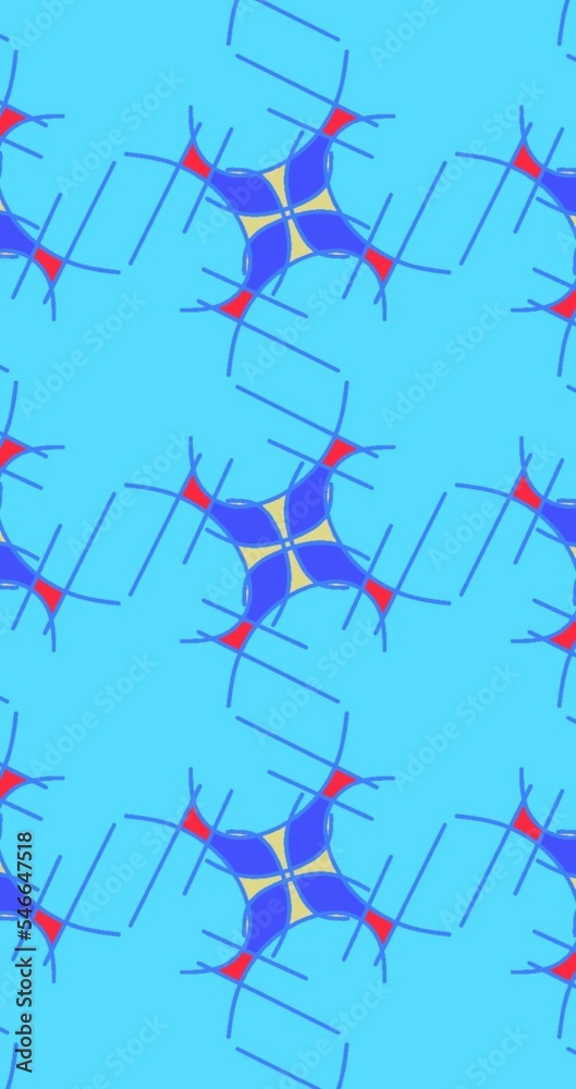 Use basic geometric shapes to draw interlocking patterns and those ...