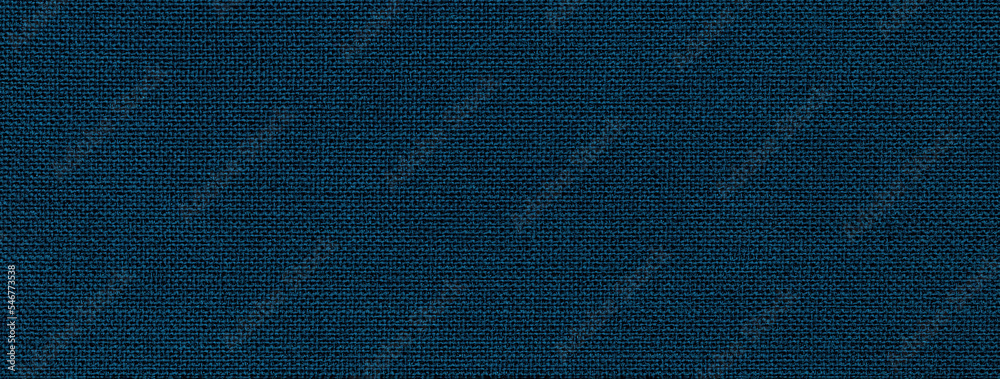 Texture of navy blue color background from textile material with wicker ...