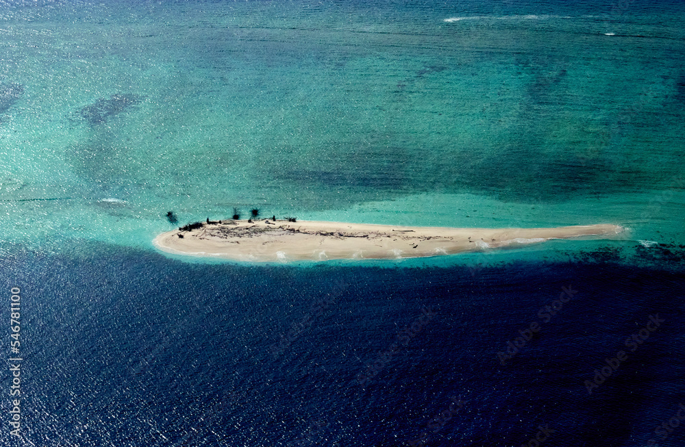 Sandy beach island coastal erosion - global warming, rising sea level ...