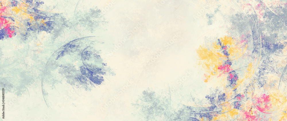 Abstract painting light color background. Modern pale pattern. Fractal ...