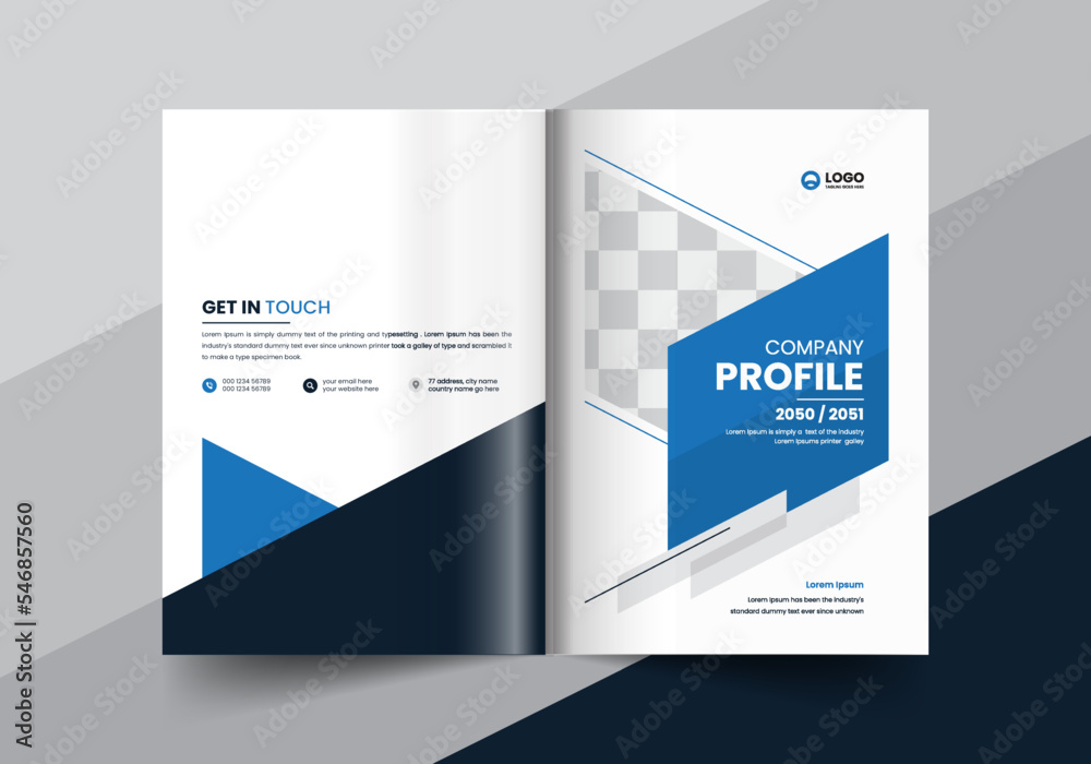 corporate company profile brochure annual report booklet proposal cover ...