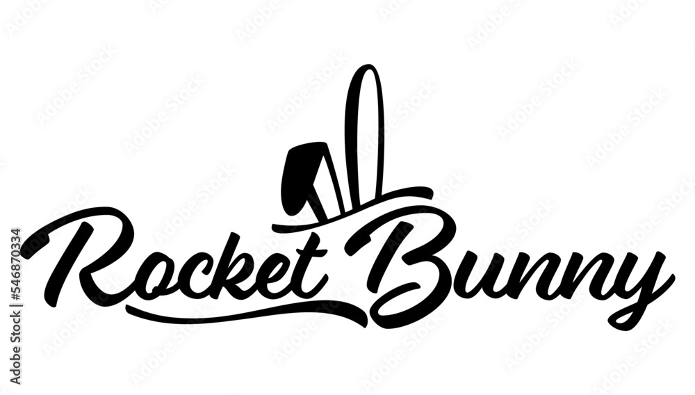 ROCKET BUNNY text Logo Vector Car Decal Sticker, Symbol Sport Logo ...
