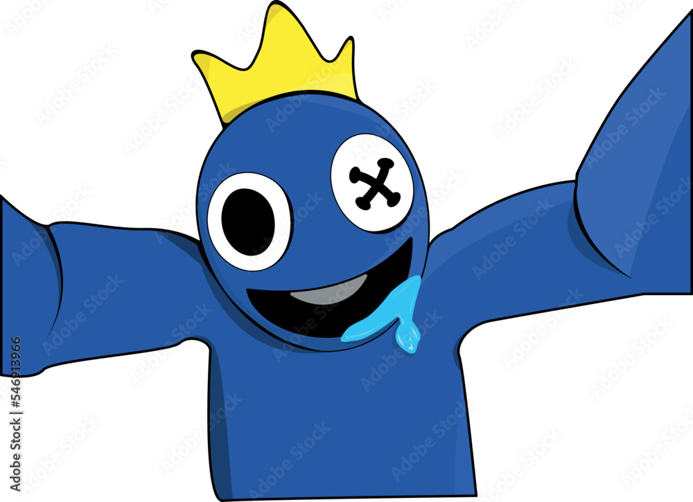 Vector de Stock Blue rainbow friends vector | Adobe Stock