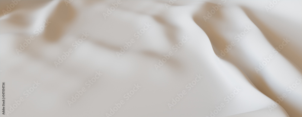 Wedding Background with Light Bridal Textile. Ripples and Folds form a ...