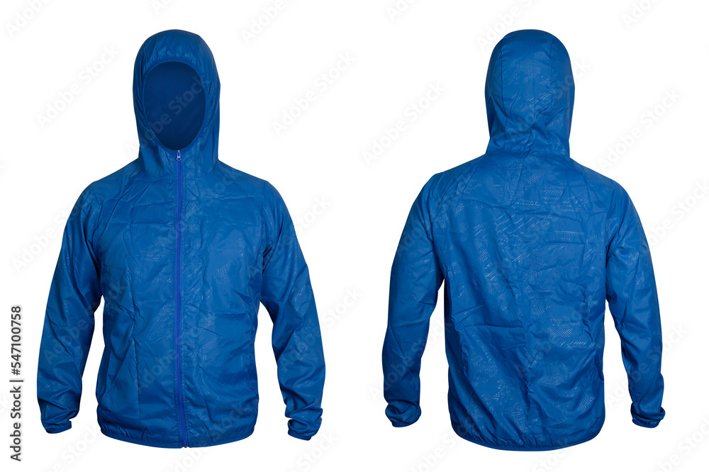 Ultra Light Rainproof Windbreaker Jacket isolated on white background ...