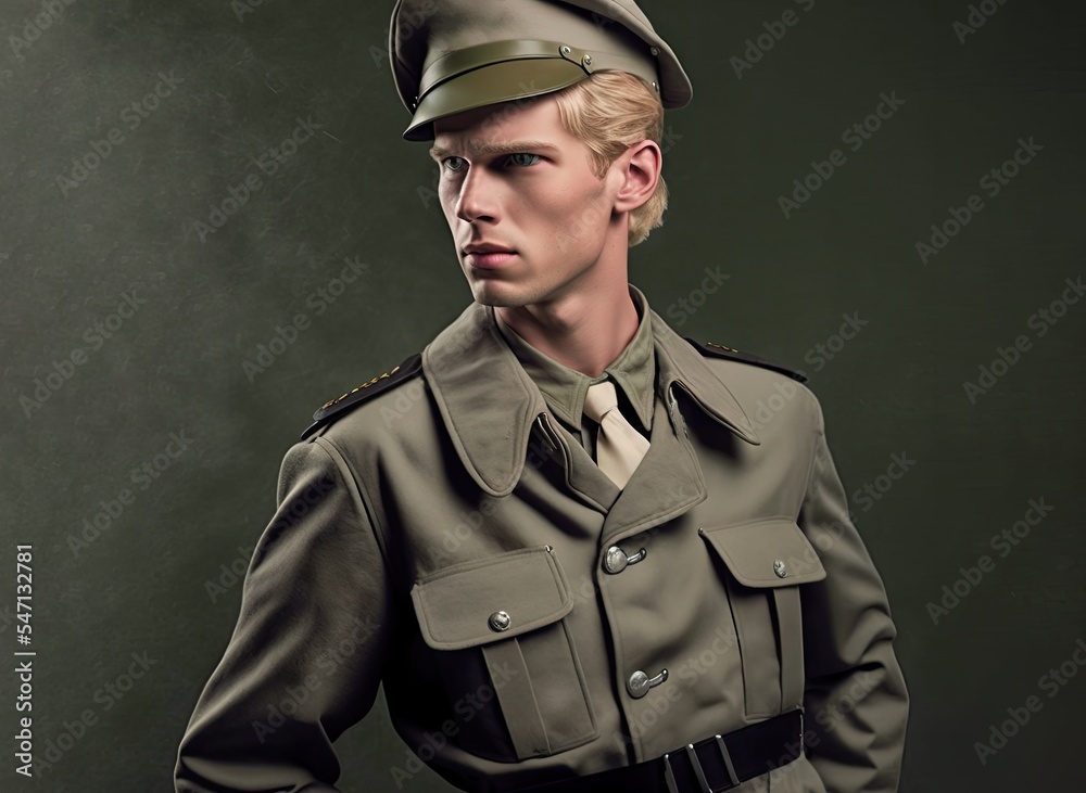 A 3D template model of a German soldier uniform from the Second World ...