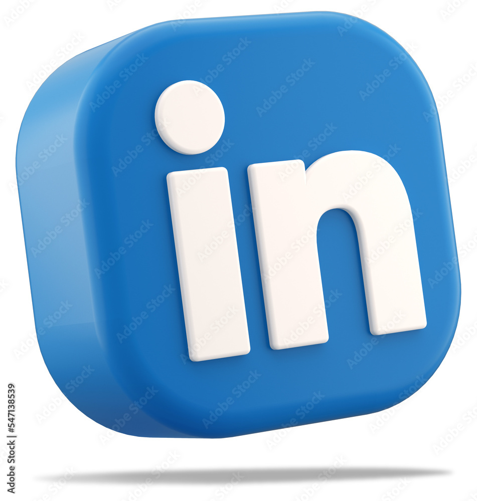 Valencia, Spain - November, 2022: LinkedIn isolated logo app icon with ...