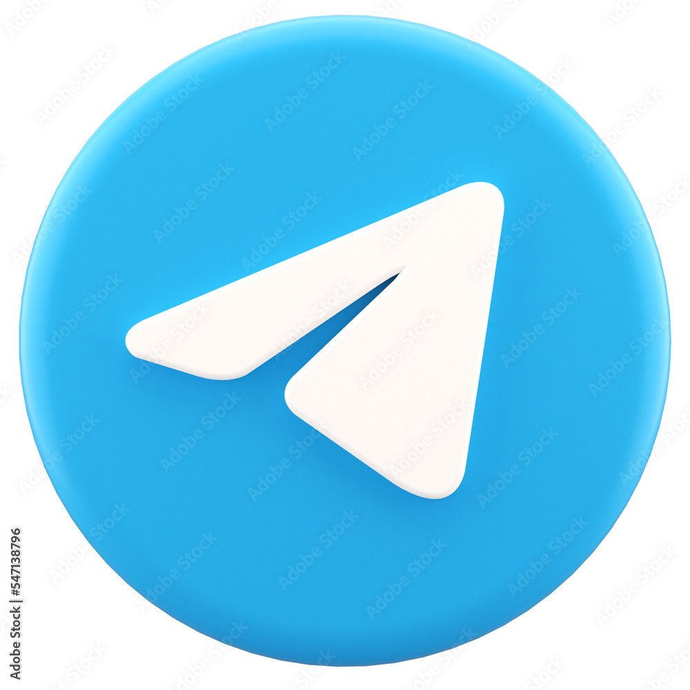 Valencia, Spain - November, 2022: Telegram isolated logo app icon with ...