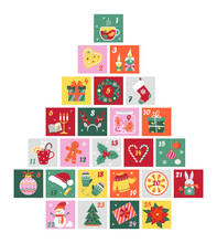 Christmas Tree Calendar Art Free Stock Photo - Public Domain Pictures