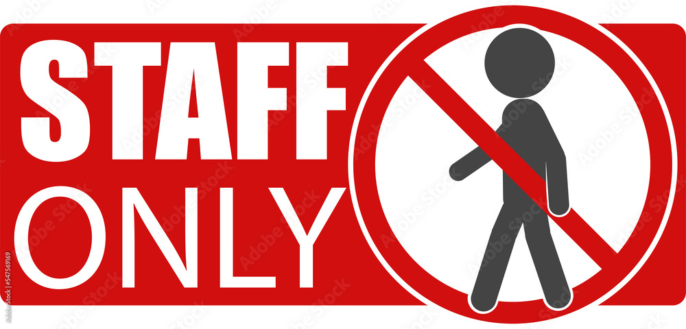 Red White Restricted Area Authorized Personnel Only Symbol Warning ...