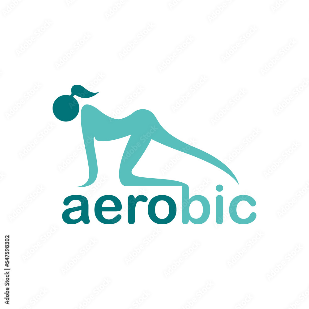 AEROBIC LOGO DESIGN UDEA Stock Vector | Adobe Stock