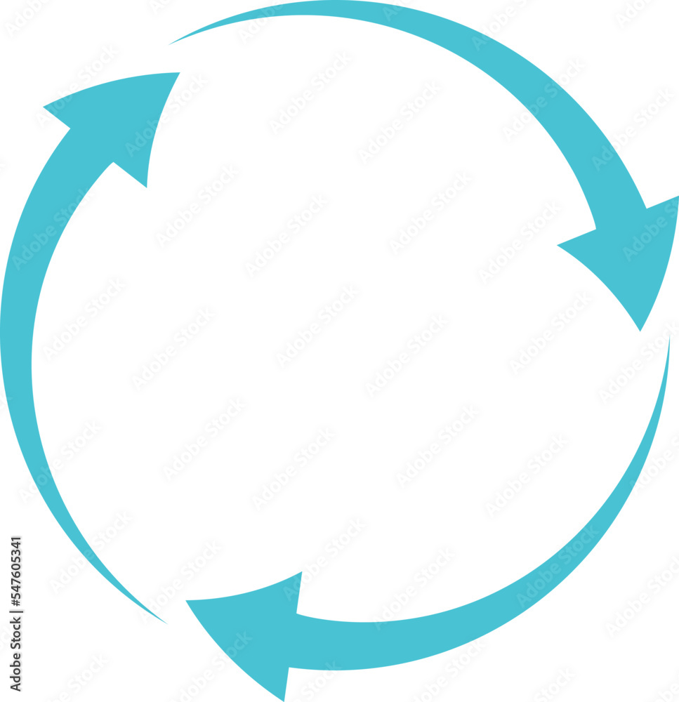 Solid circular arrows symbols collection vector illustration. Reuse or ...