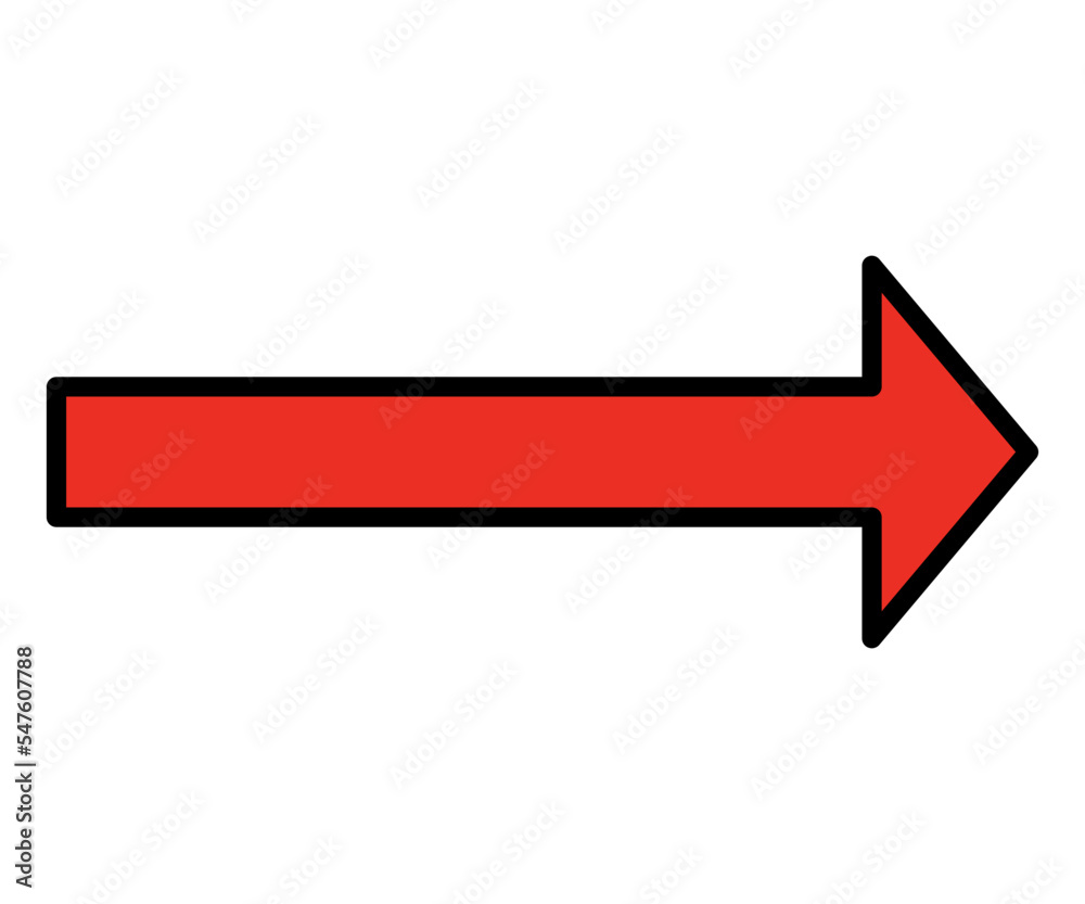 red arrow sign Stock Vector | Adobe Stock