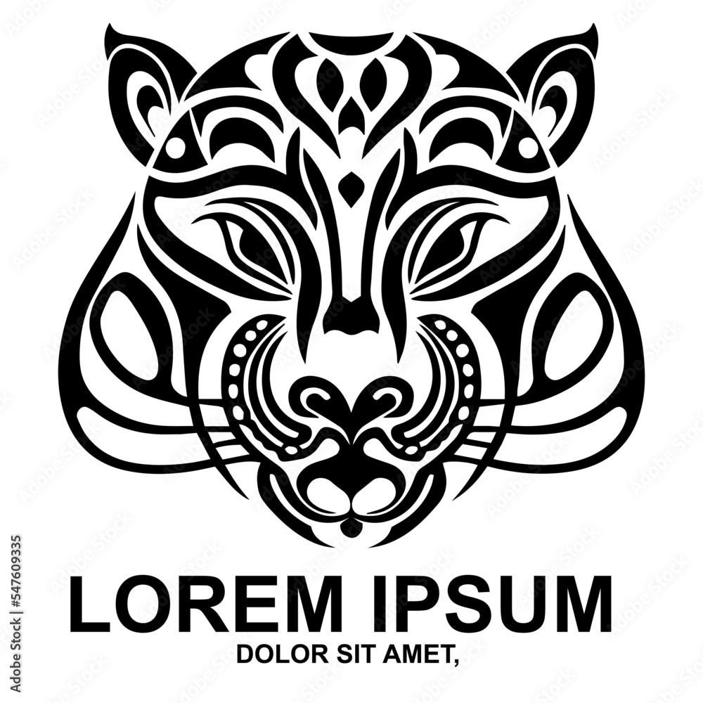 tattoo design tribal wolf fox tribal tattoo Polynesian Maori Mayan Inca ...