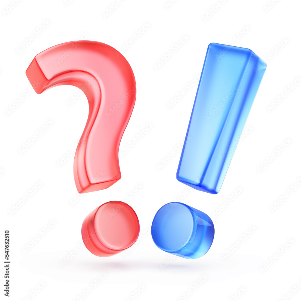 Question and Answer, FAQ Concept. Question mark and exclamation mark on ...