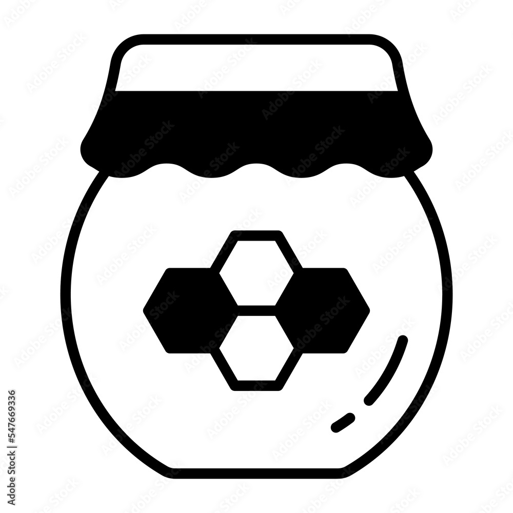 Honey, sweet, food icon in modern style for website mobile logo app UI ...