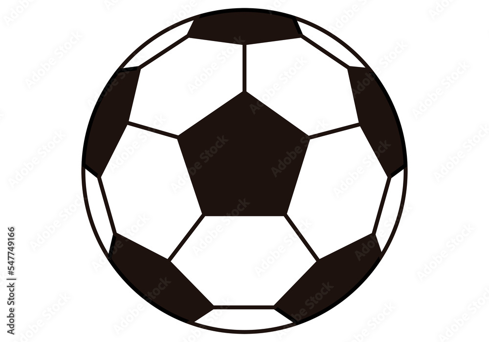 Ilustración de Stock Balón de fútbol sobre fondo transparente. | Adobe ...
