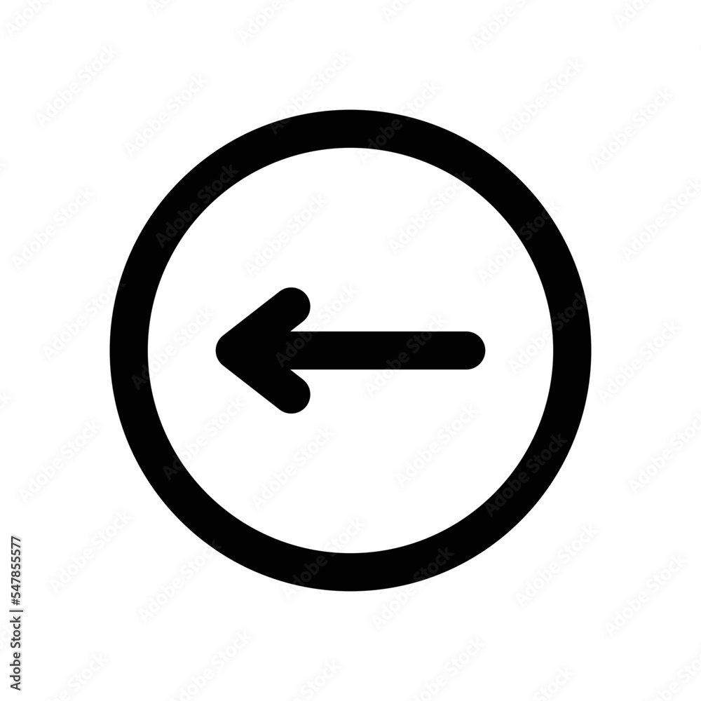 Left Arrow icon - vector illustration . Arrow, Back, Left, Direction ...