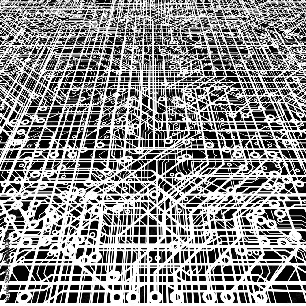 Glitch distorted technology background . Modern art design . Noise ...