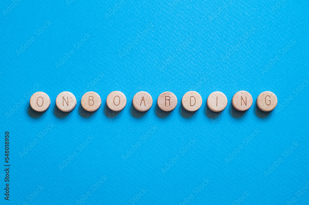 Onboarding - word concept on cubes Stock Photo | Adobe Stock