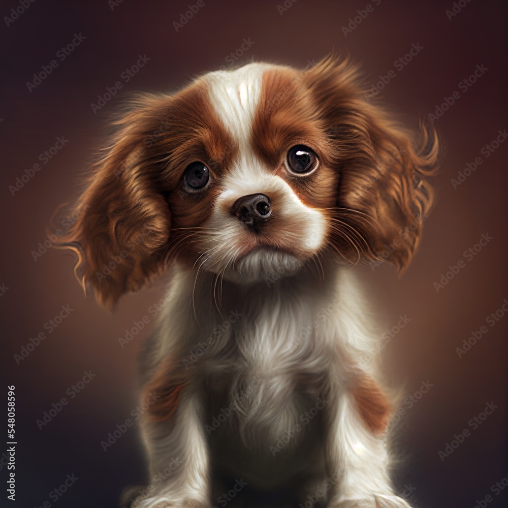a puppy with a sad look on its face sitting down with his paws crossed ...