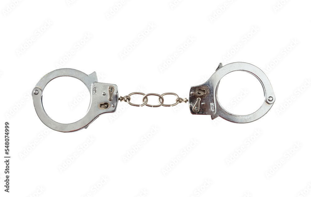 Handcuffs isolated on transparent background. PNG. Metal chain and ...