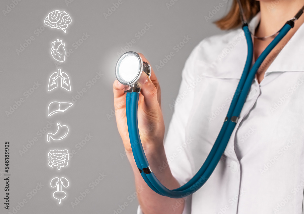 Full medical checkup, complex health check-up of all body organs ...