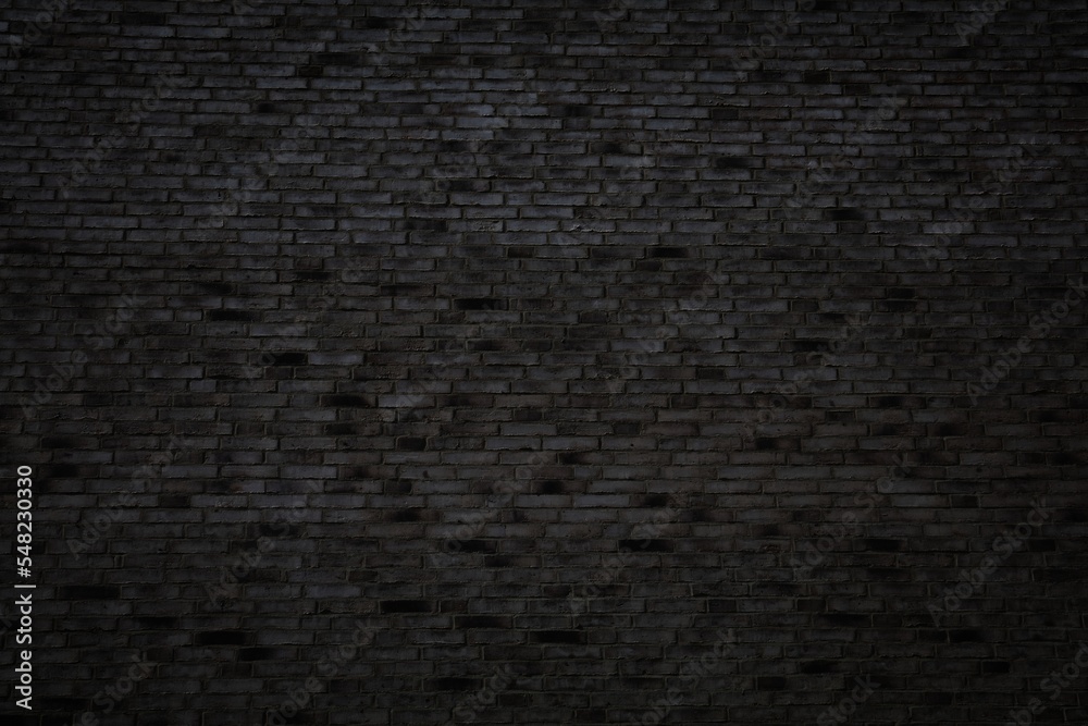 Dark brick wall texture Stock Photo | Adobe Stock