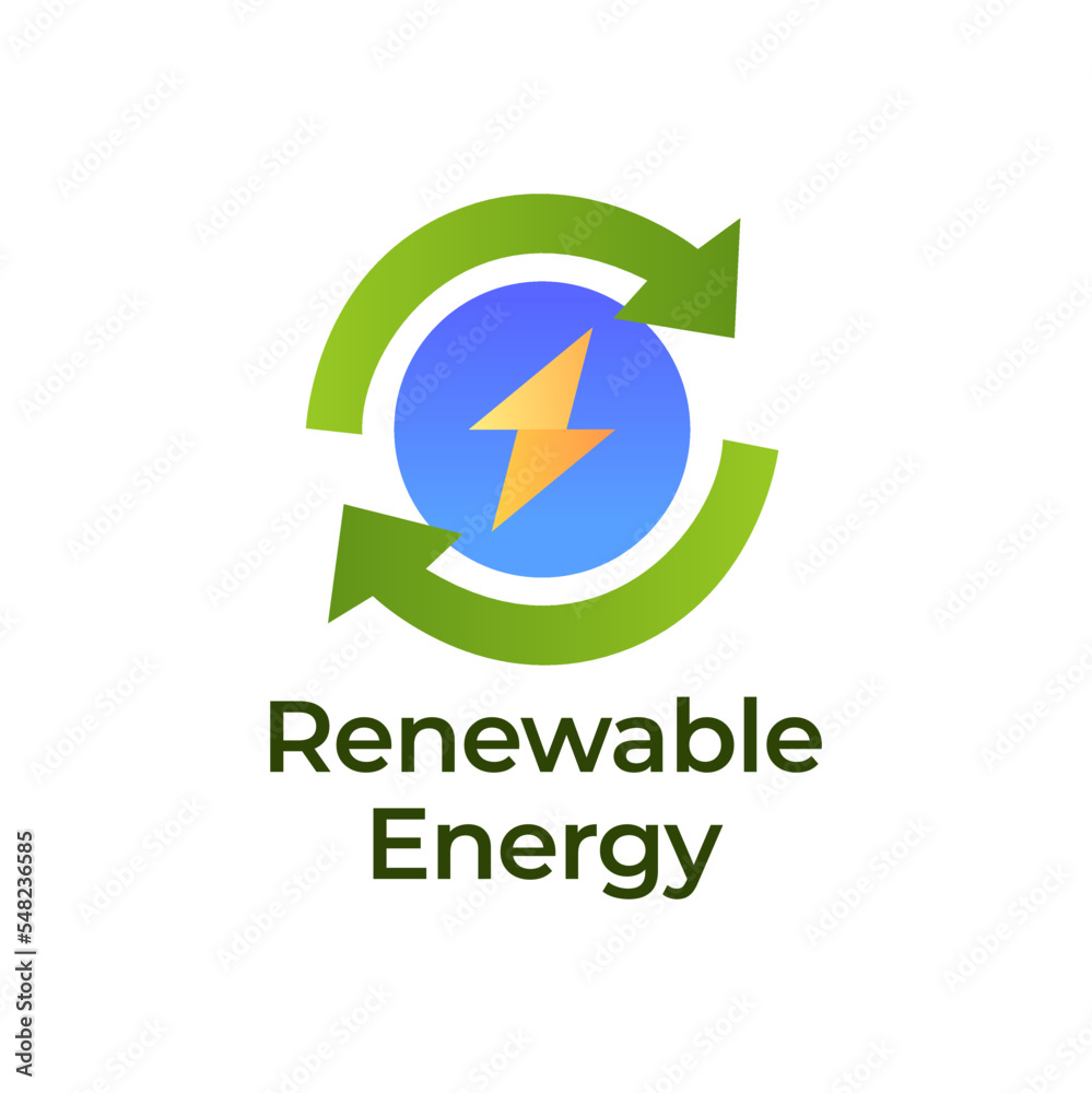 Renewable Energy Logo. Nature Power Logo Template. You can change text ...