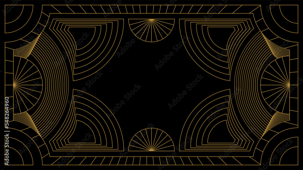 Gradient art deco background Stock Vector | Adobe Stock